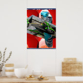 Motorcycle box cylinder poster | Zazzle