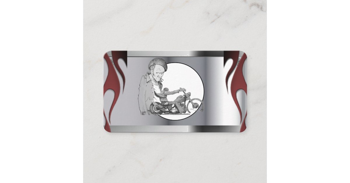 Motorcycle Business Card | Zazzle