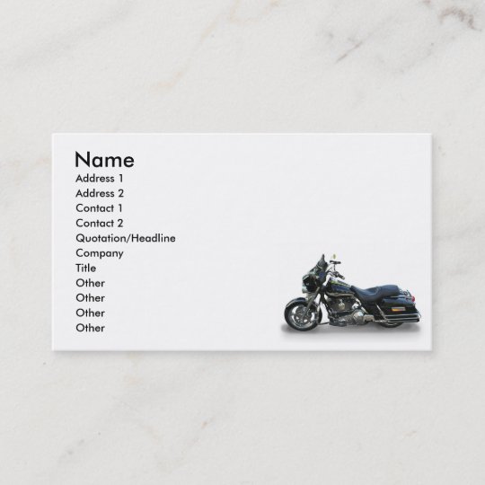 motorcycle business card | Zazzle.com