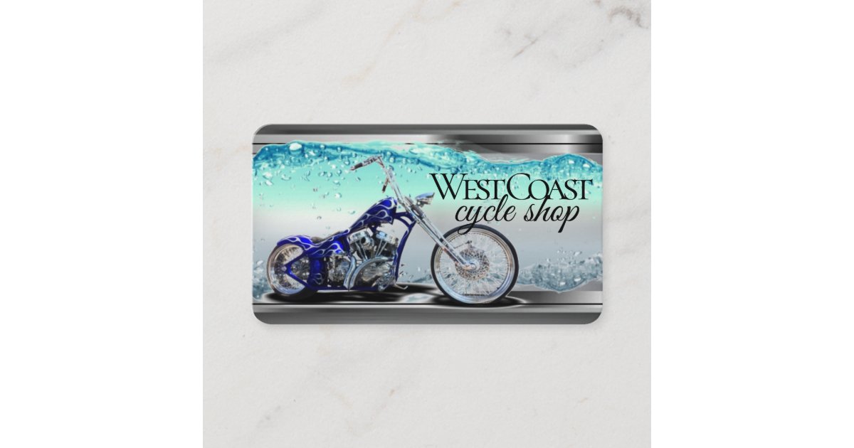 Motorcycle Business Card | Zazzle