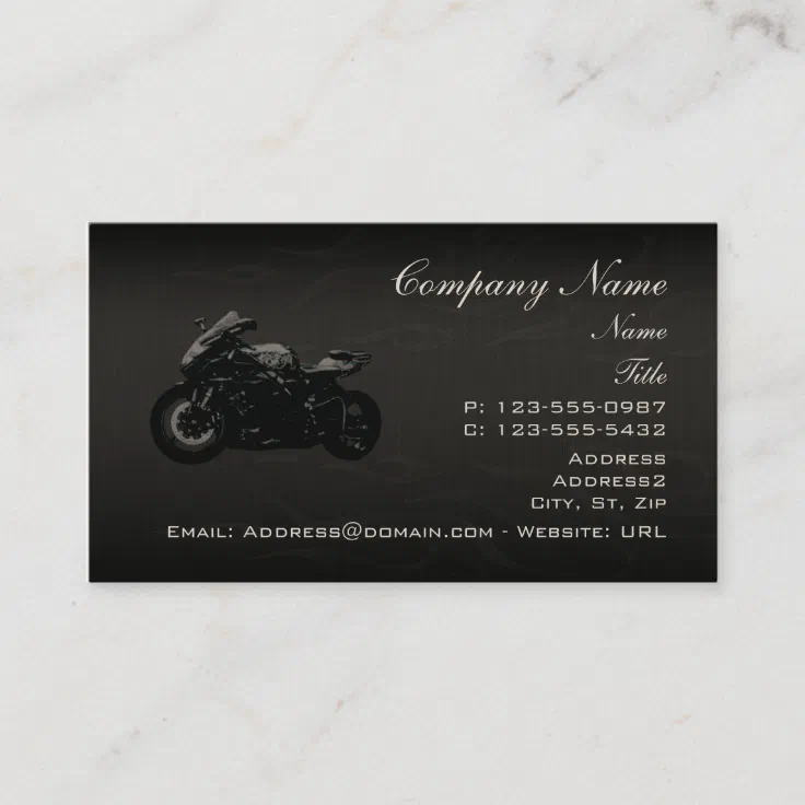 Motorcycle Business Cards | Zazzle