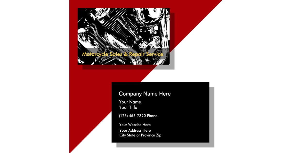 Motorcycle Business Cards | Zazzle