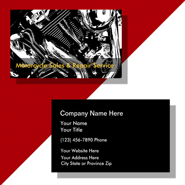 Motorcycle Business Cards | Zazzle