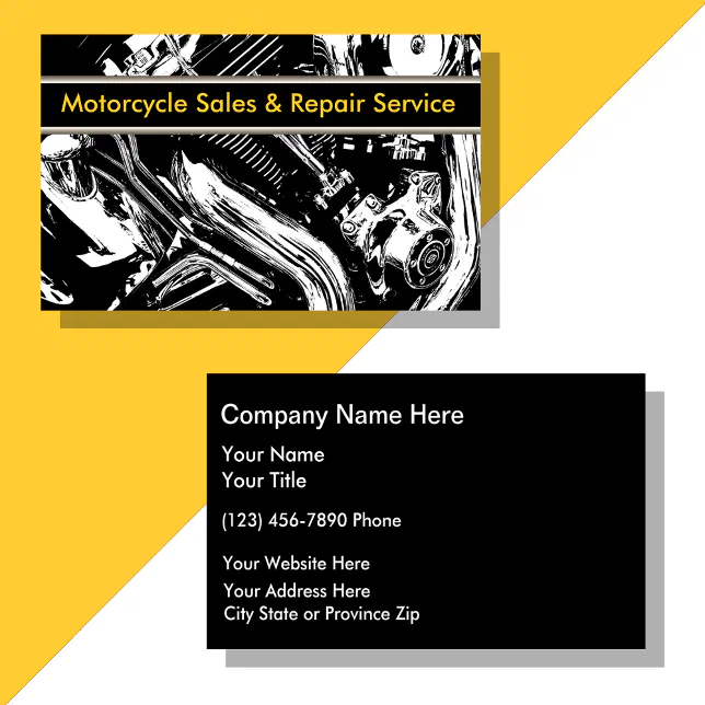 Motorcycle Business Cards | Zazzle