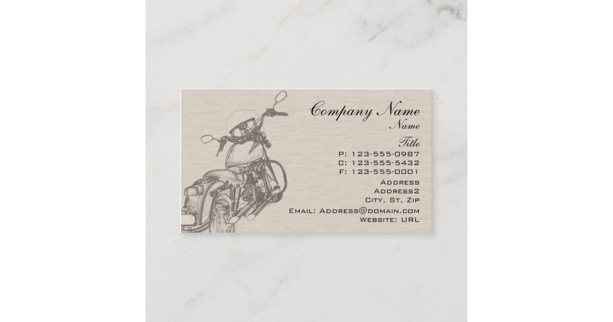 Motorcycle Business Cards Zazzle Motorcycle Business Cards Zazzle