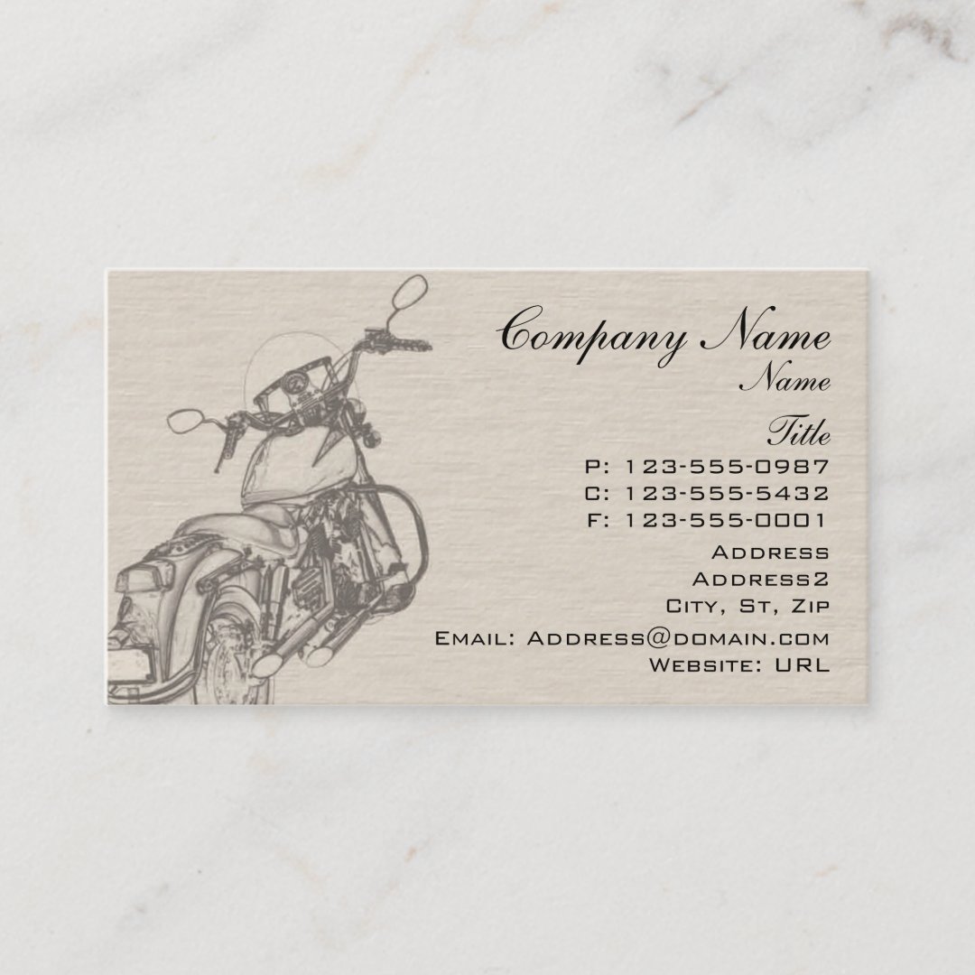 Motorcycle Business Cards | Zazzle