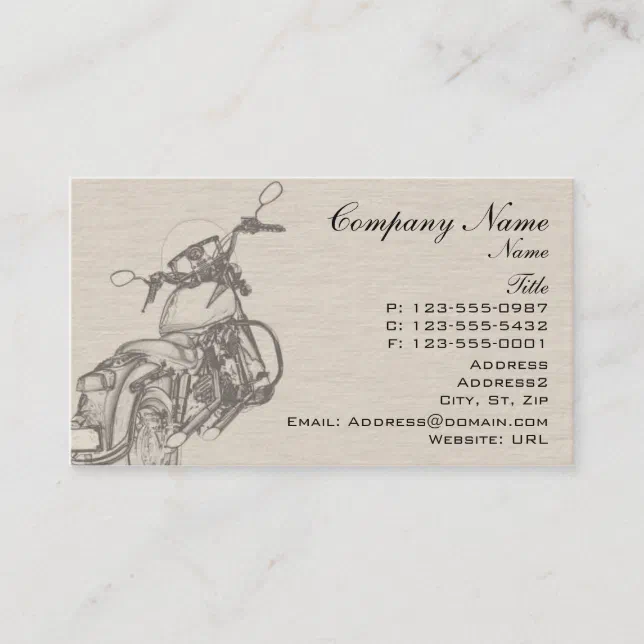 Motorcycle Business Cards | Zazzle