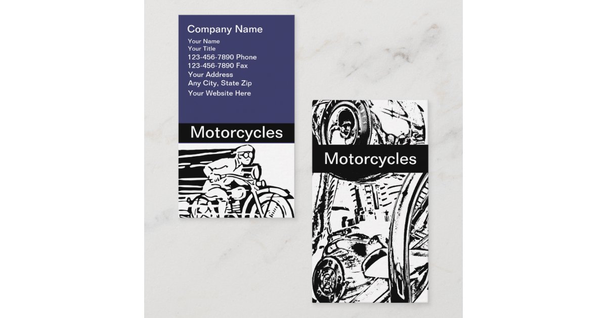 Motorcycle Business Cards | Zazzle