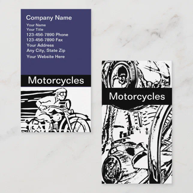 Motorcycle Business Cards | Zazzle