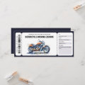 Motorcycle Driving Lessons Gift Certificate Invitation | Zazzle