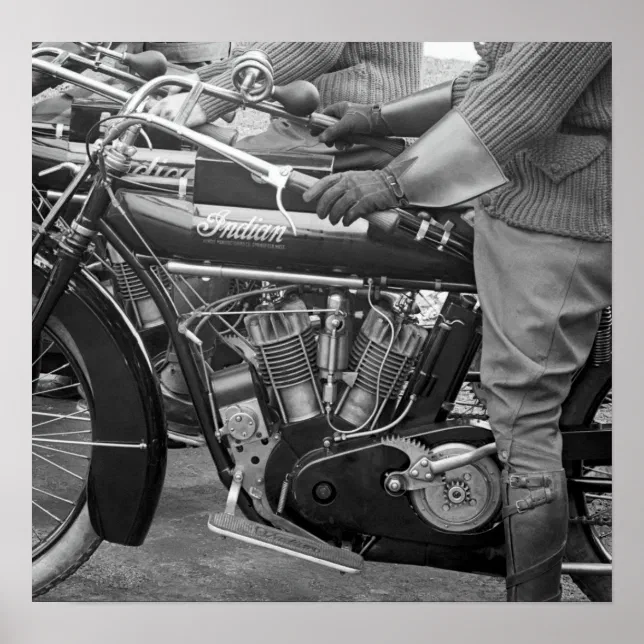 MOTORCYCLE ENGINE 1920 POSTER | Zazzle