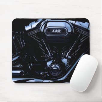 Motorcycle Engine Mouse Pad | Zazzle