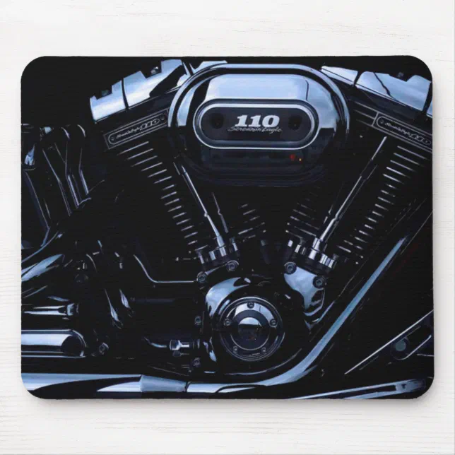 Motorcycle Engine Mouse Pad | Zazzle