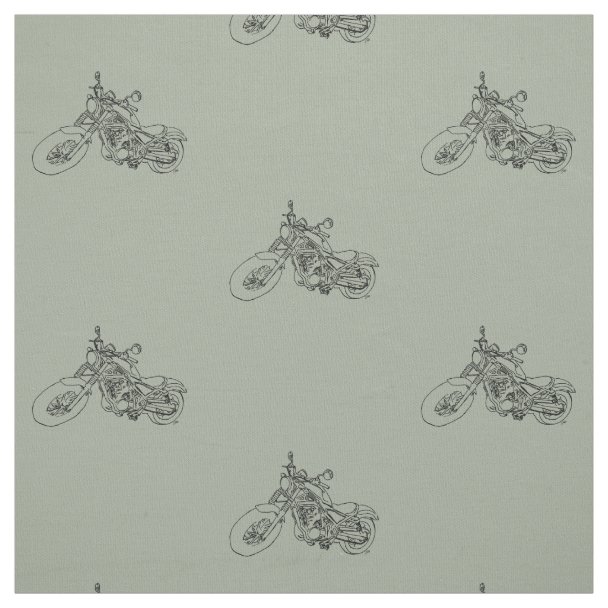 Motorcycle Fabric | Zazzle