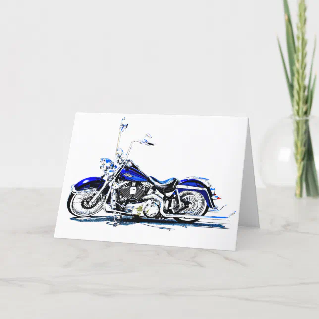 Motorcycle Greeting Card | Zazzle