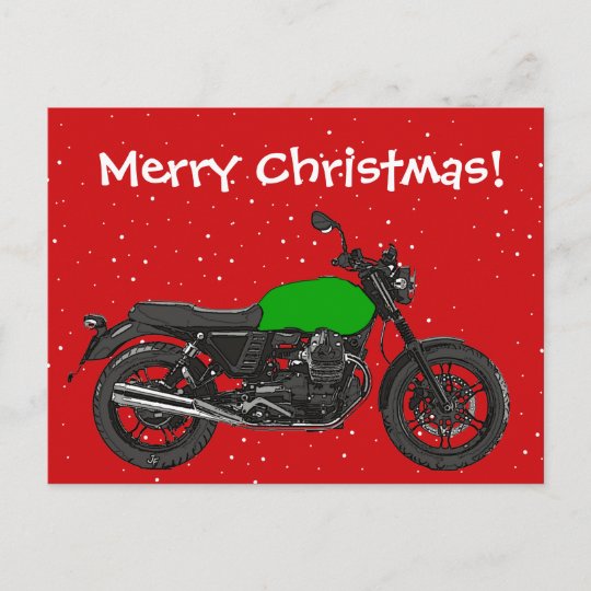 Motorcycle Holiday Postcard | Zazzle.com