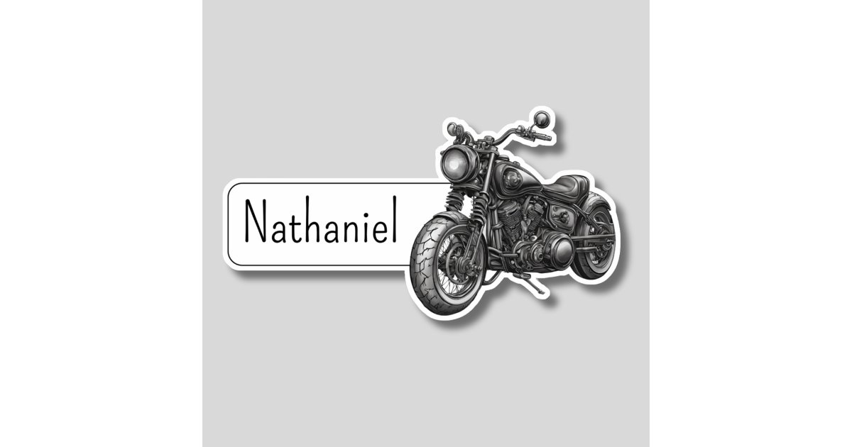 Motorcycle ID Sticker | Zazzle
