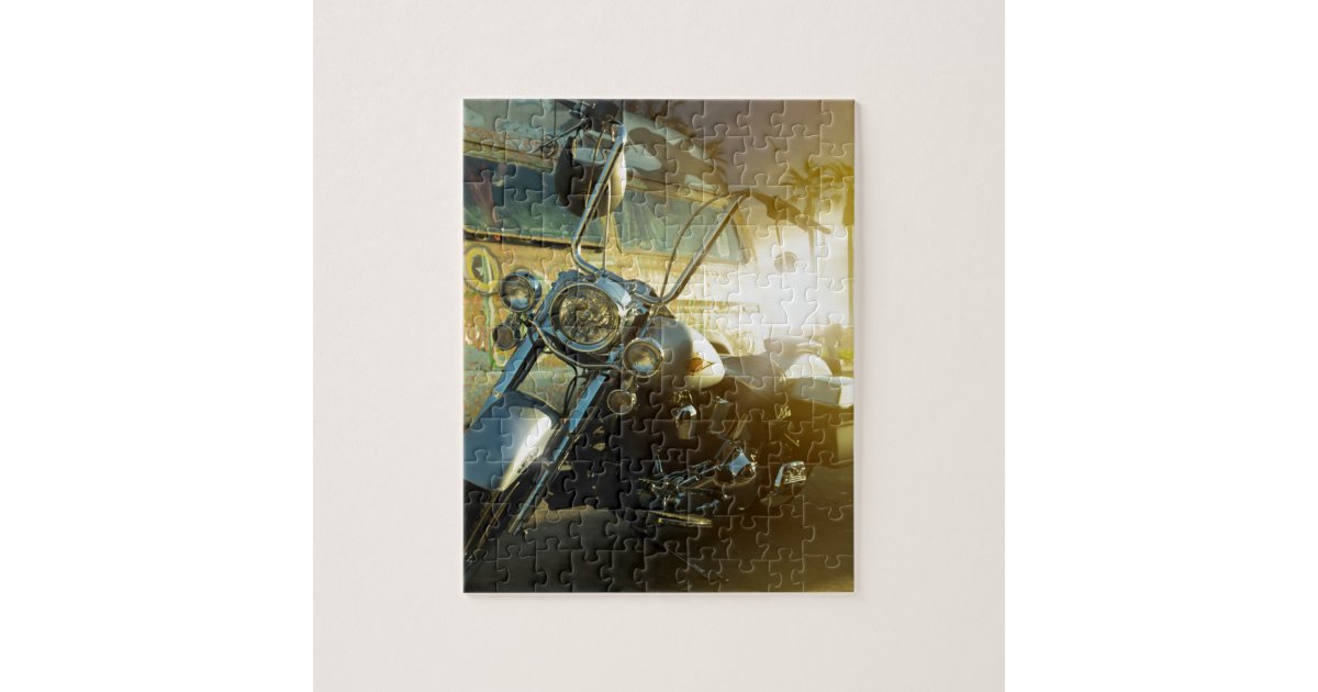 motorcycle jigsaw puzzle | Zazzle