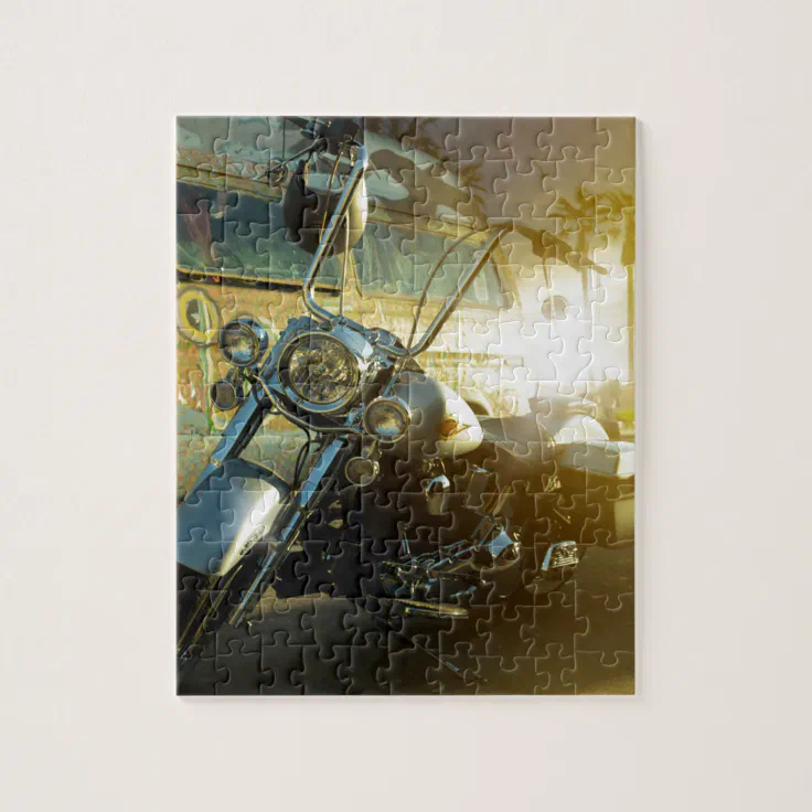 motorcycle jigsaw puzzle | Zazzle