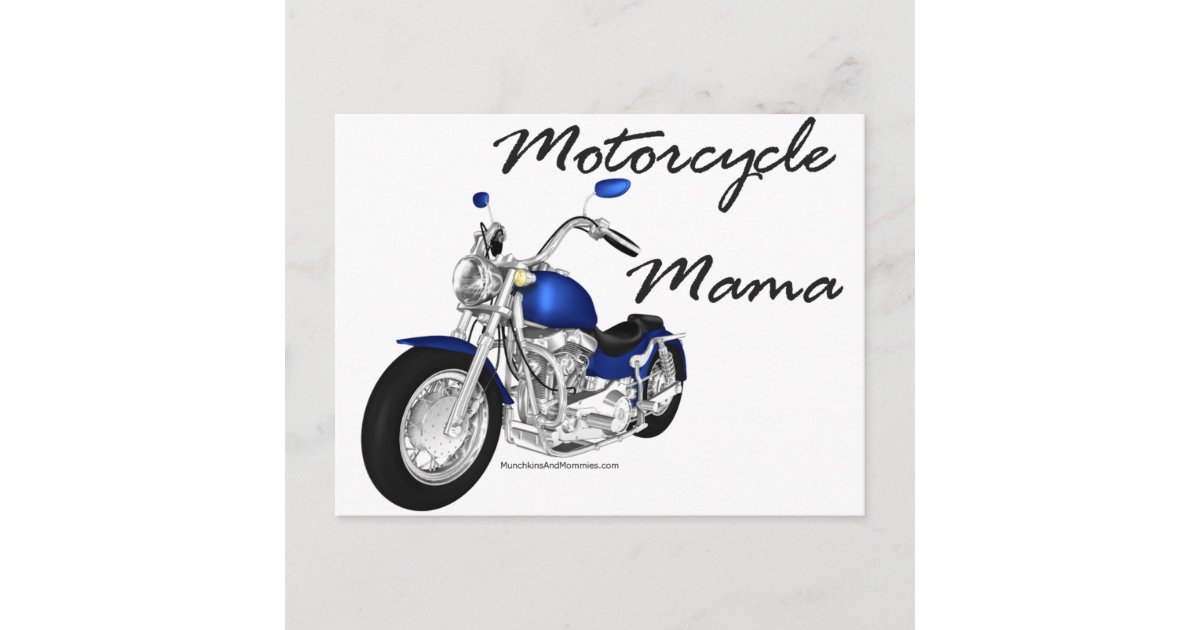 Motorcycle Mama Postcard | Zazzle