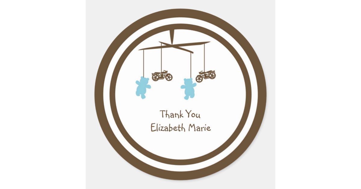 Motorcycle Mobile Sticker Seal or Address Label | Zazzle