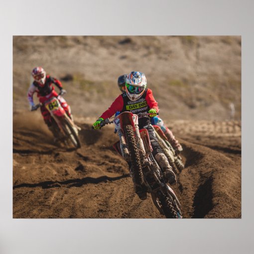 Motorcycle Motocross Poster | Zazzle