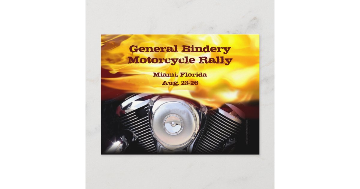 Motorcycle Motor Postcard | Zazzle