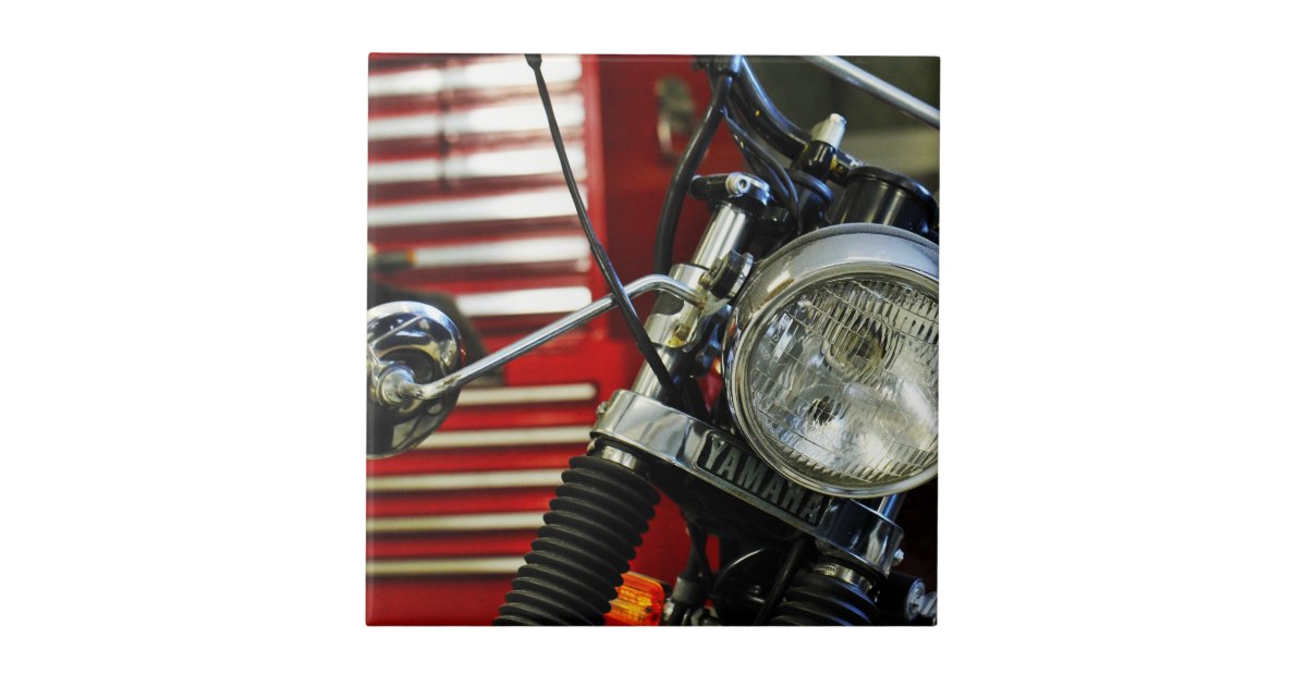 Motorcycle Motorbike Biker Ride Rider Ceramic Tile | Zazzle
