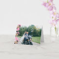 Motorcycle Photo Wedding Thank You Card | Zazzle