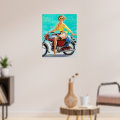Motorcycle Pin Up Poster | Zazzle