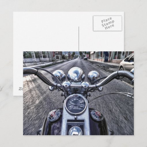 Motorcycle Postcard | Zazzle