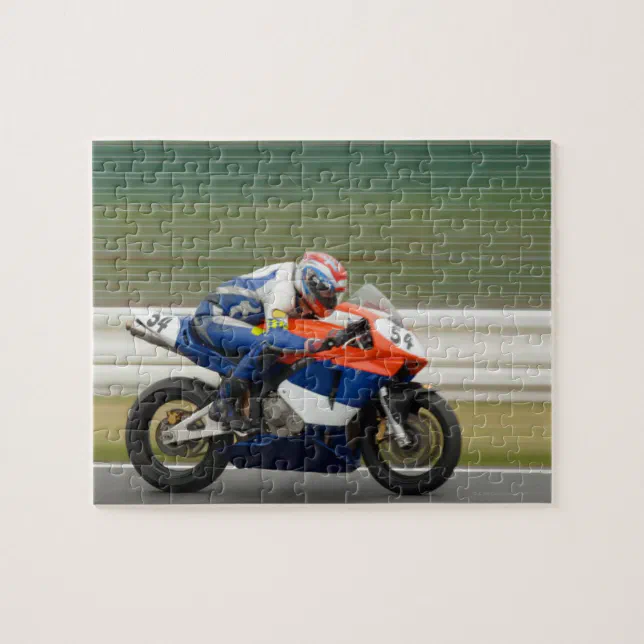 Motorcycle Race Jigsaw Puzzle | Zazzle