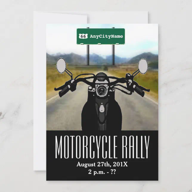 Motorcycle Rally Invitation | Zazzle