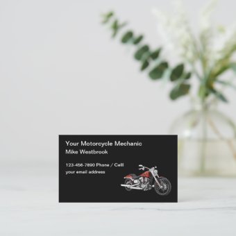 Motorcycle Repair Mechanic Business Card | Zazzle