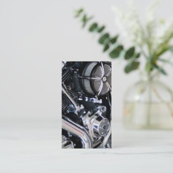 Motorcycle repair mechanic customization shop business card | Zazzle