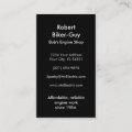 Motorcycle repair mechanic customization shop business card | Zazzle