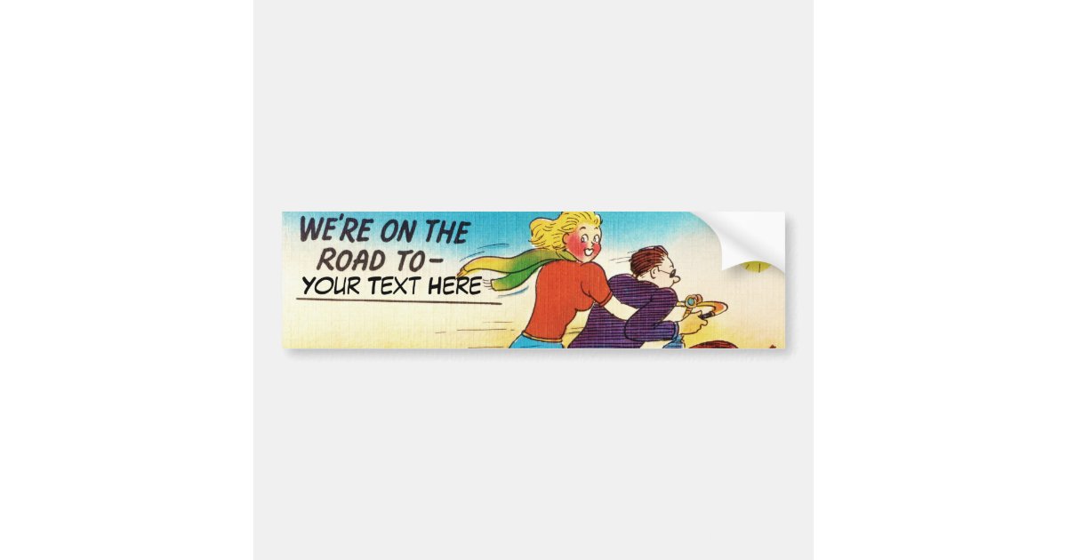 Motorcycle Road Trip Bumper Sticker | Zazzle