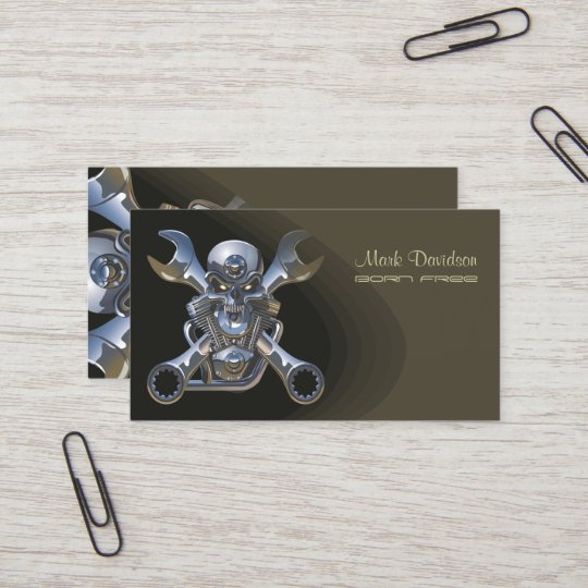 Motorcycle sales + repair businesscards business card | Zazzle.com