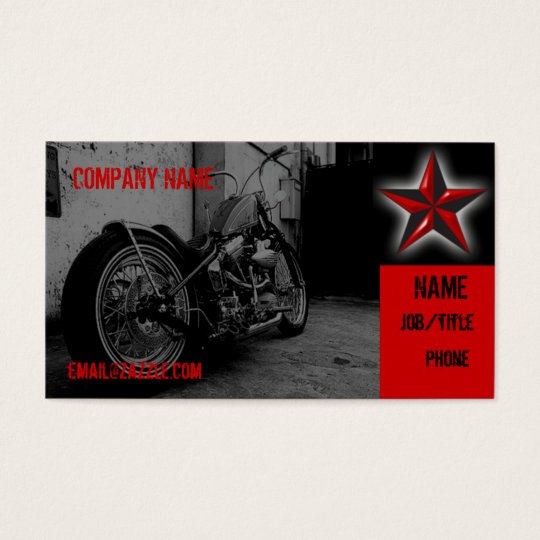Motorcycle Shop Business Card | Zazzle.com