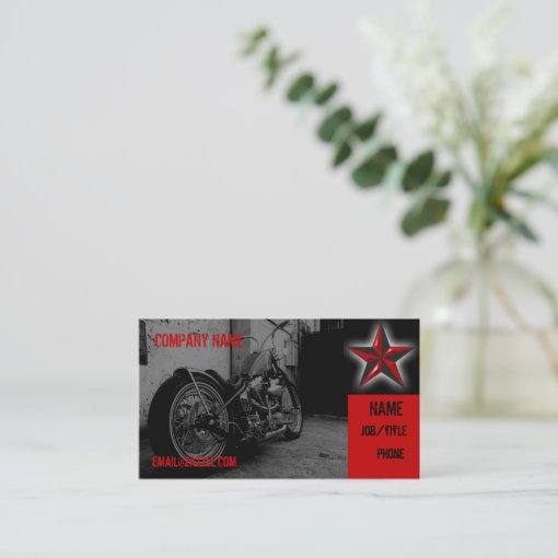 Motorcycle Shop Business Card | Zazzle
