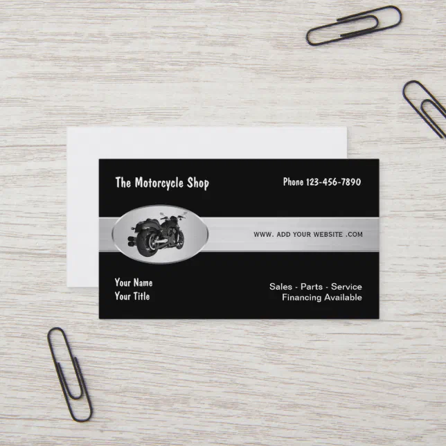 Motorcycle Theme Business Card | Zazzle