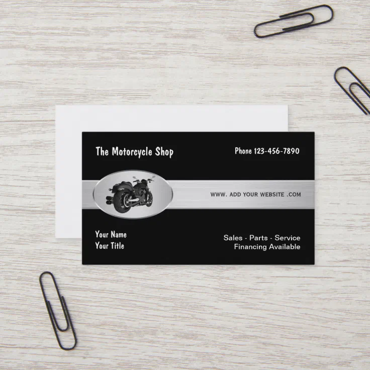 Motorcycle Theme Business Card | Zazzle