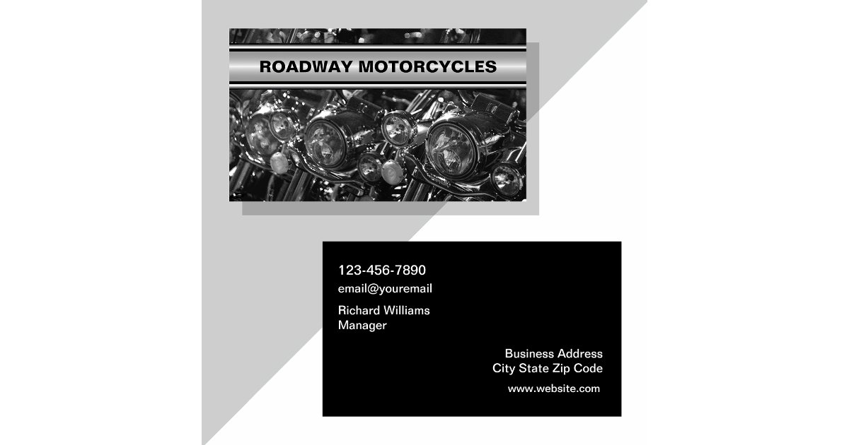 Motorcycle Theme Cool Business Cards | Zazzle