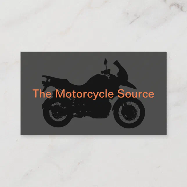 Motorcycle Theme Simple Design Business Card | Zazzle