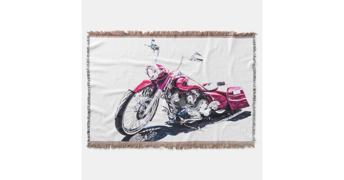 Motorcycle Throw Blanket | Zazzle