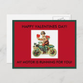 MOTORCYCLE VALENTINES DAY POSTCARD | Zazzle