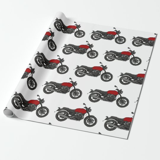 Motorcycle Wrapping Paper | Zazzle.com