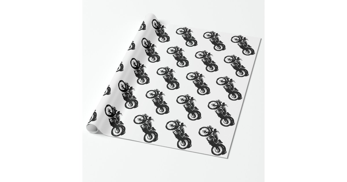 Motorcycle Wrapping Paper | Zazzle