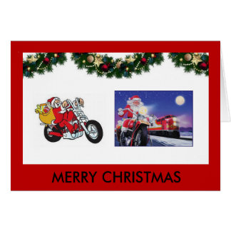 Motorcycle Christmas Cards - Greeting & Photo Cards | Zazzle