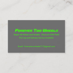 motorcycles repair business card | Zazzle